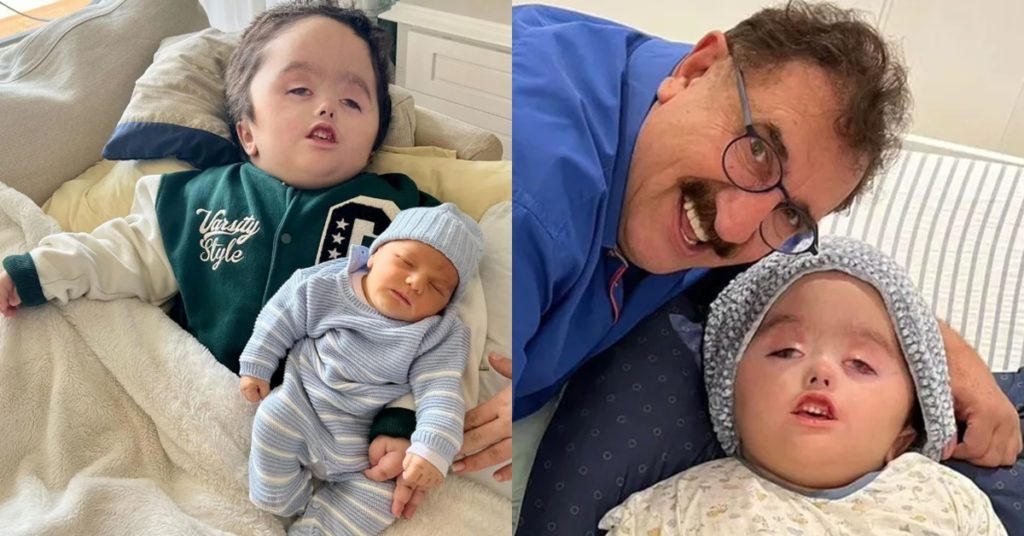 Ratinho encanta ao postar foto rara ao lado do neto: 'nosso anjinho'